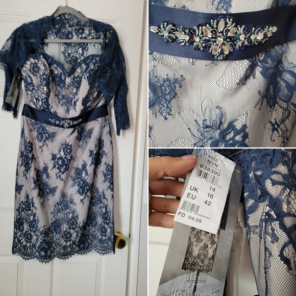 Alfred Angelo | Dresses | Nwt Mother Of The Bride Dress In Navy | Poshmark